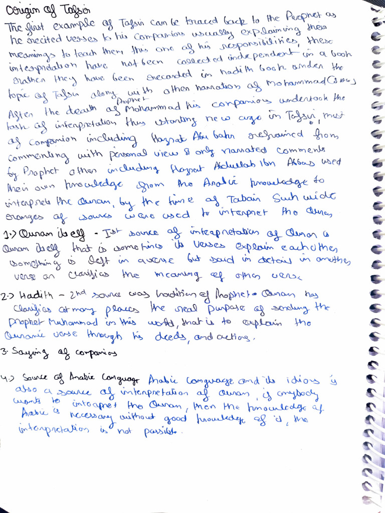 Development of Tafsir | PDF