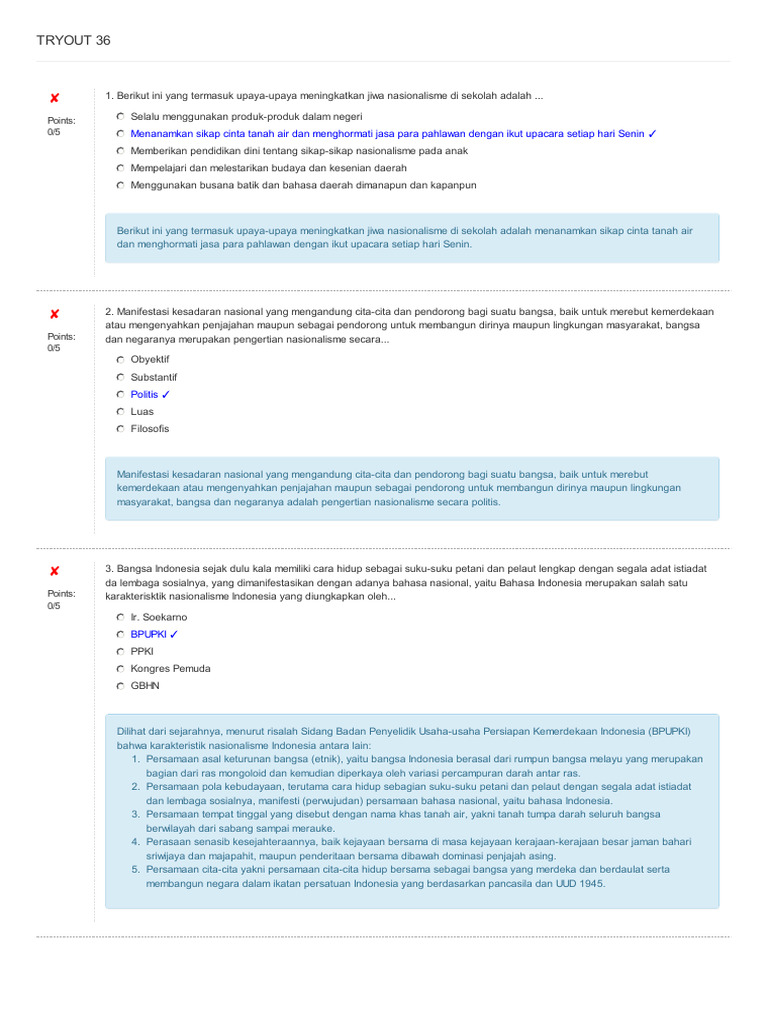 Pembahasan Paket D - TO 6 | PDF