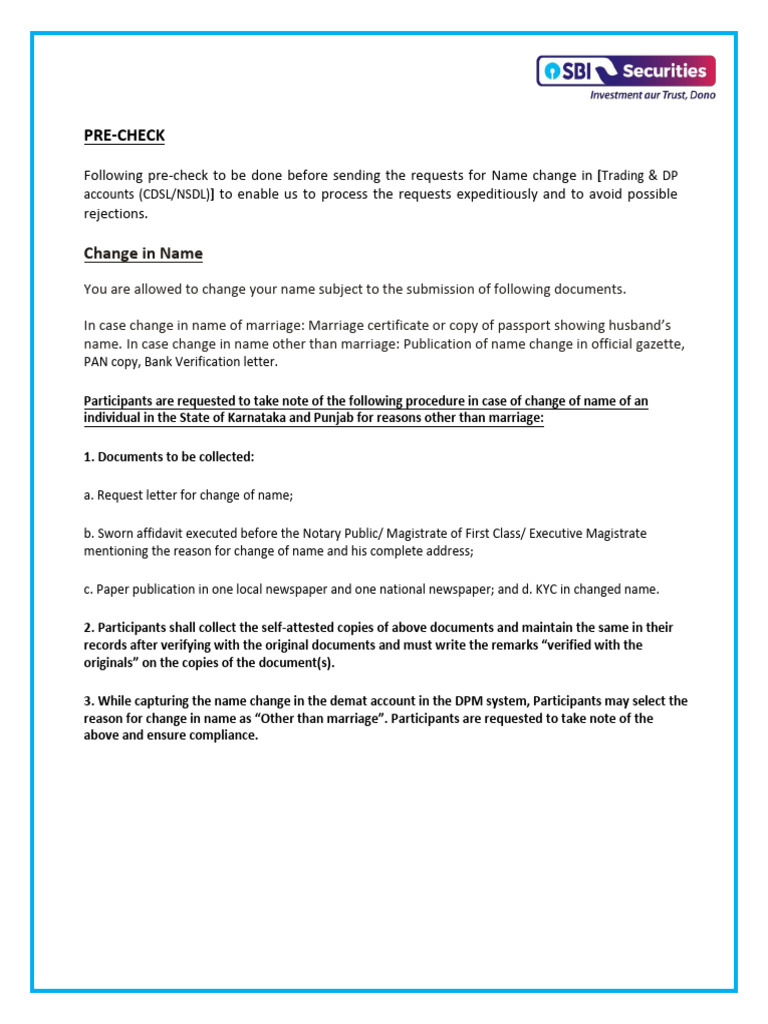 Name Change Request Form | PDF | Identity Document | Government