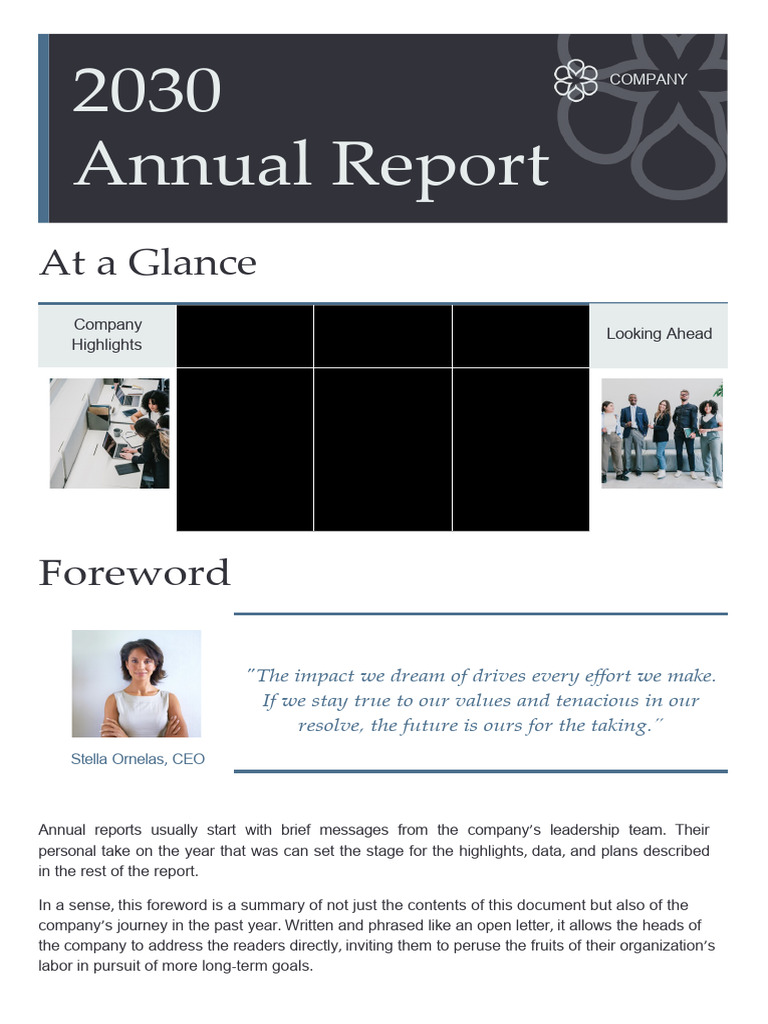 At A Glance | PDF | Sustainability | Business