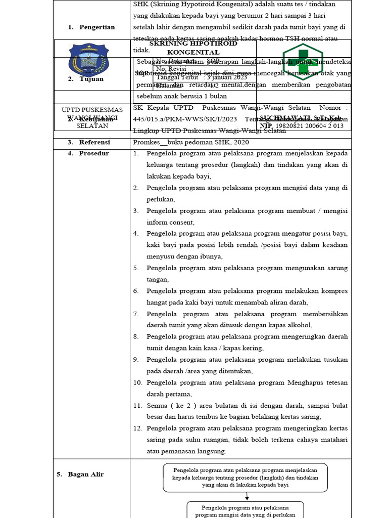 Sop SHK | PDF | Kesehatan Holistik