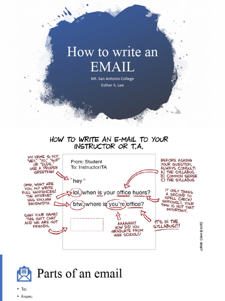 Email Writing Guide for Students | PDF