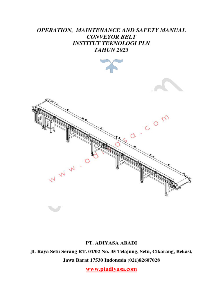 Manual Book Conveyor Belt - IT PLN | PDF
