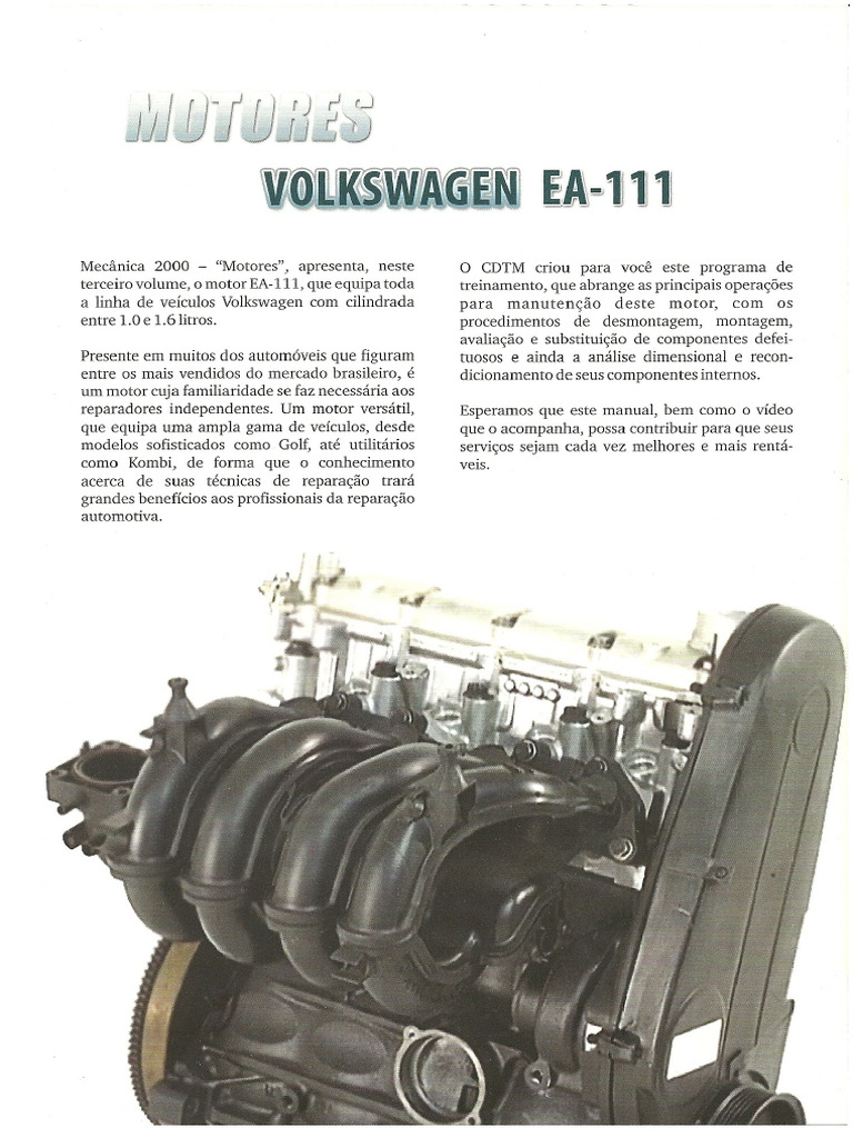 Motores Volkswagen (Ea-111) | PDF