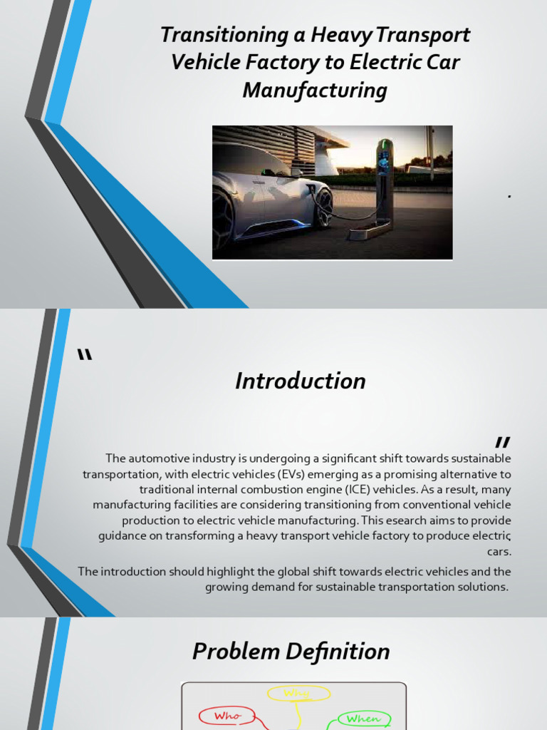 Transitioning A Heavy Transport Vehicle Factory To Electric | PDF ...