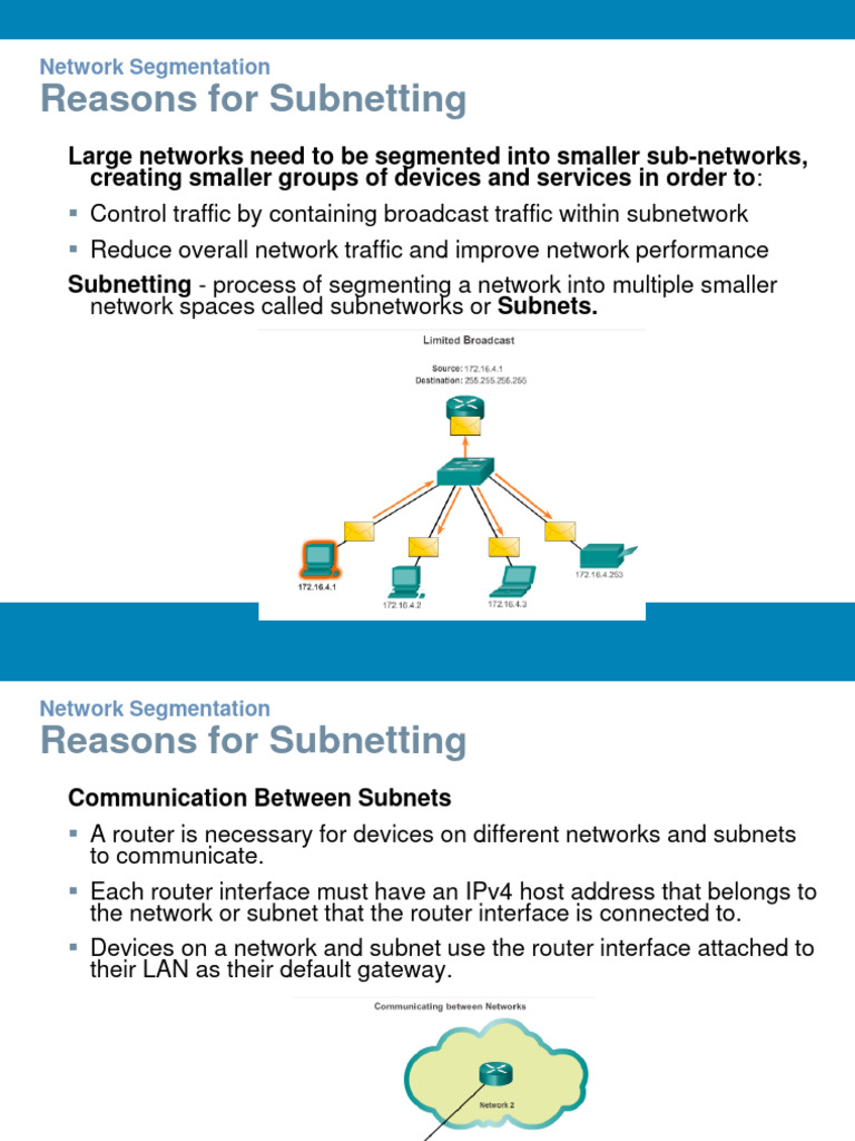 Sub Netting | PDF | Internet Protocols | Telecommunications