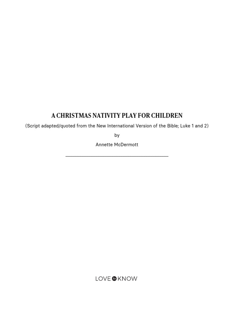 2480 Childrens Nativity Play | PDF | Biblical Magi | Mary, Mother Of Jesus