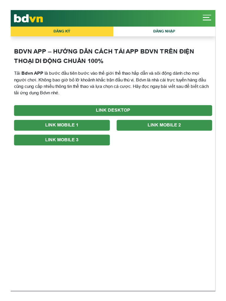 BDVN App | PDF