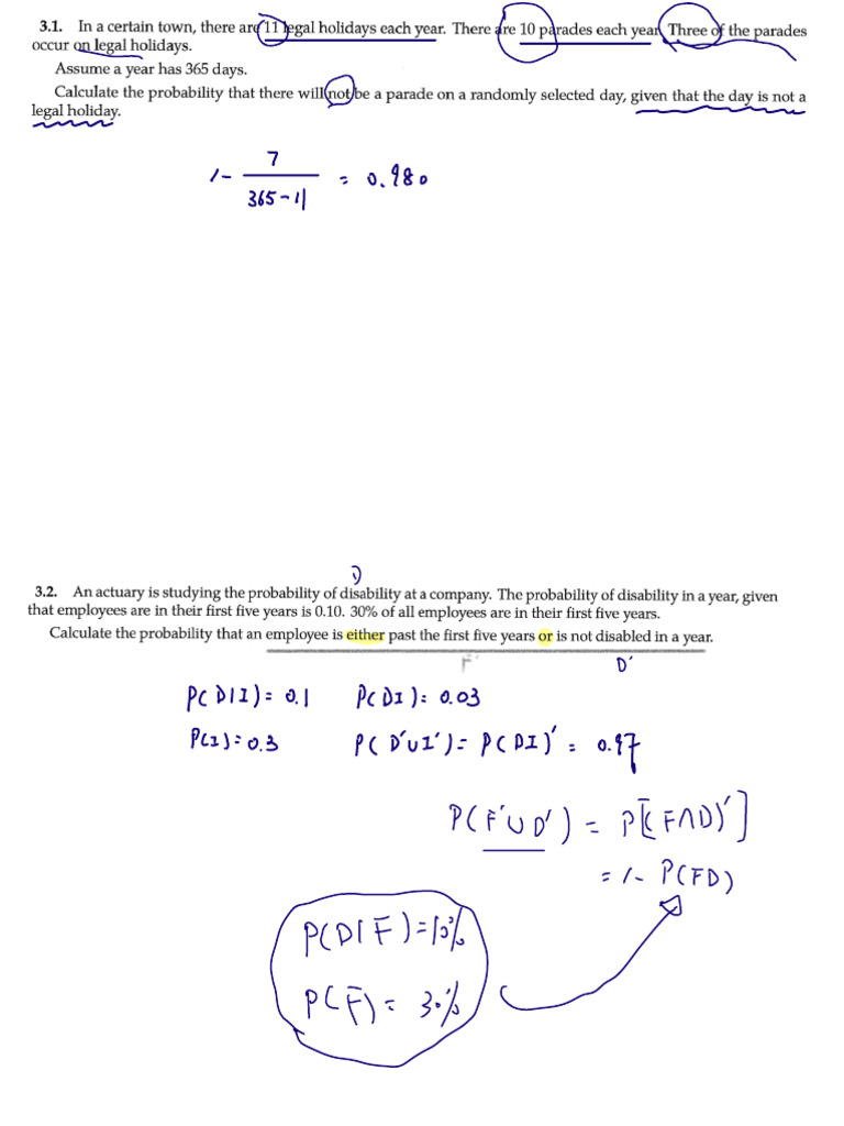 3.conditional Probabilities | PDF