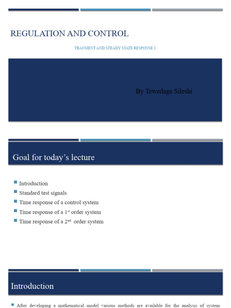 Transient and Steady State Response Analysis 1 | PDF | Steady State | Stability Theory
