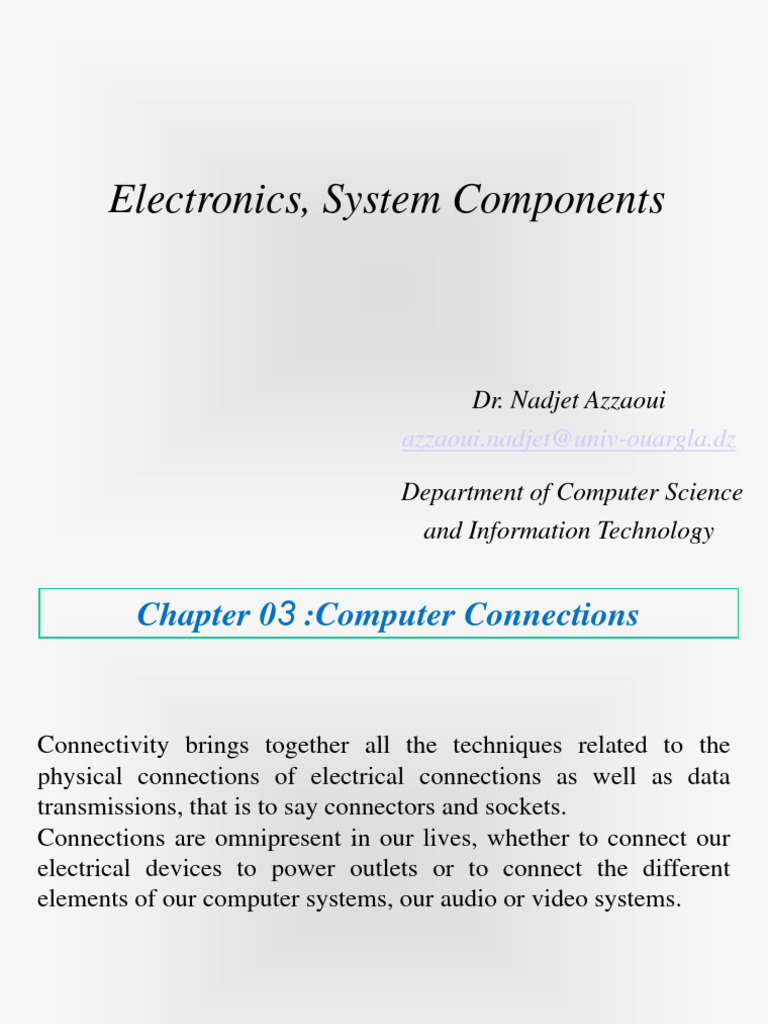 Presentation 3 Electronique | PDF | Usb | Hdmi