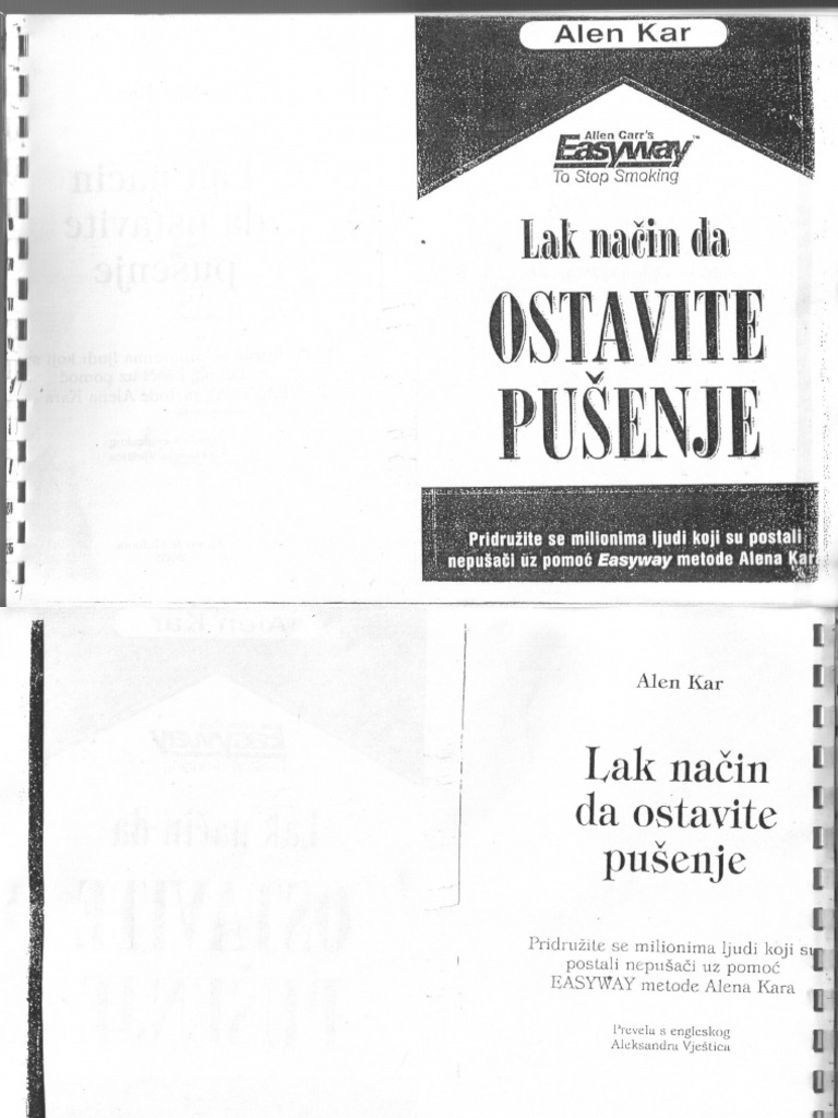Alen Kar Lak Nacin Da Ostavite Pusenje | PDF