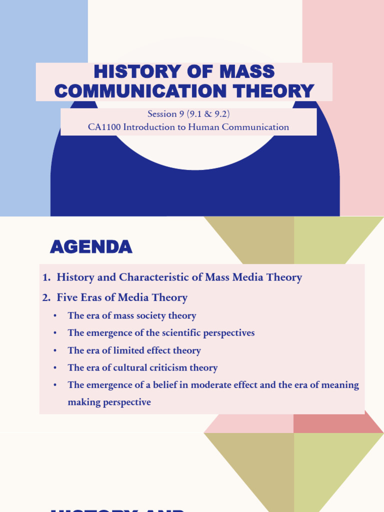 Mass Communication Theory Overview | PDF | Imitation | Attitude ...