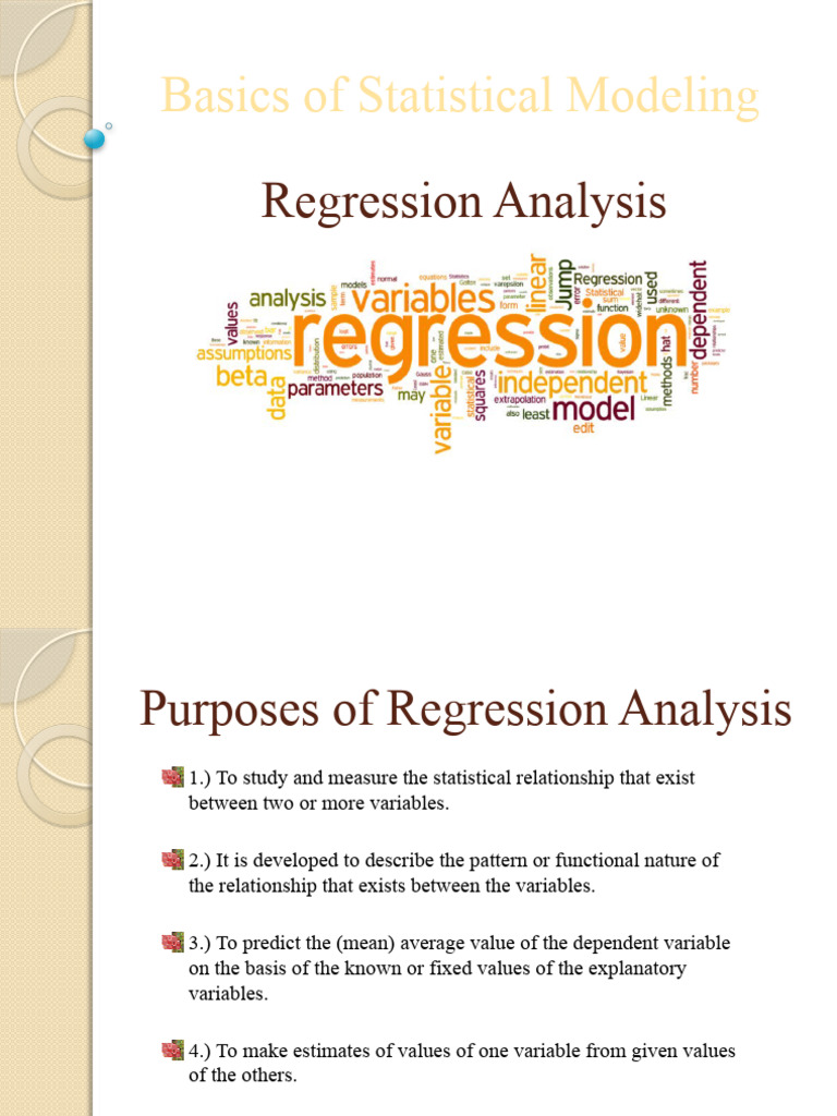 6.1 Basics-of-Statistical-Modeling | PDF | Linear Regression | Errors And Residuals