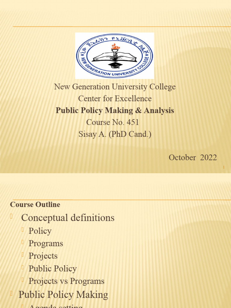 Public Policy PPT To Be Shared | PDF | Swot Analysis | Policy