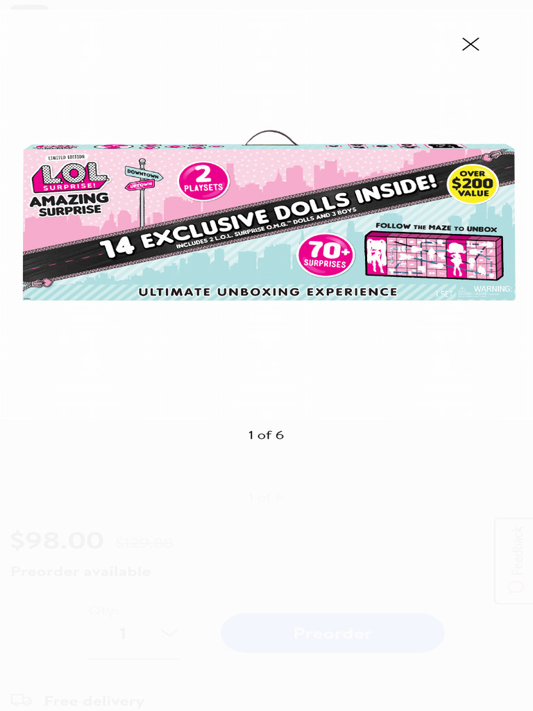 L.O.L. Surprise! Amazing Surprise with 14 Dolls (Includes 2 O.M.G. Fashion Dolls), 70+ Surprises ...