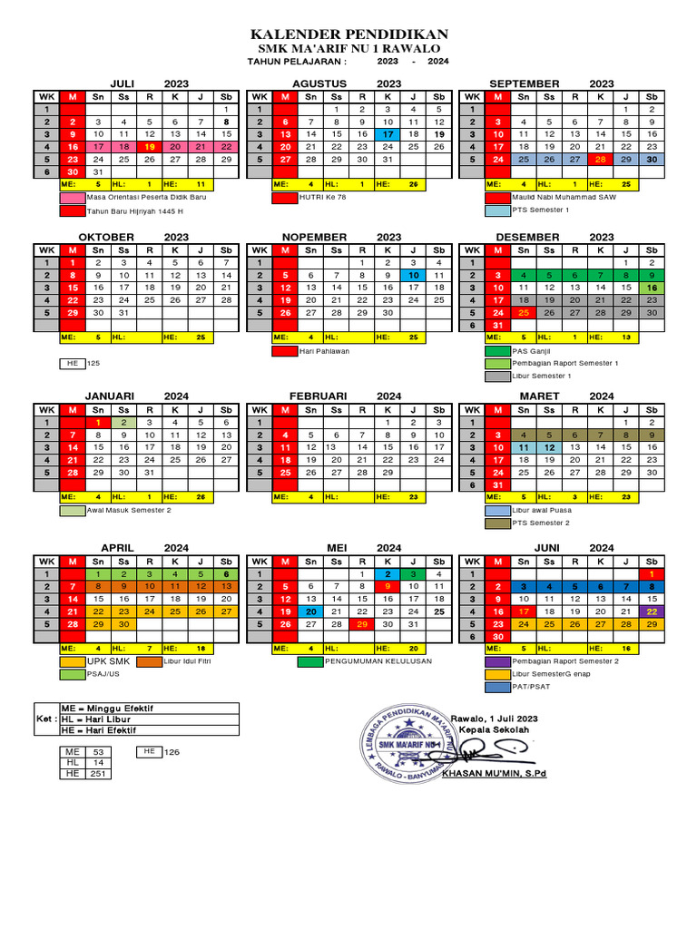 Kaldik 2023-2024 | PDF