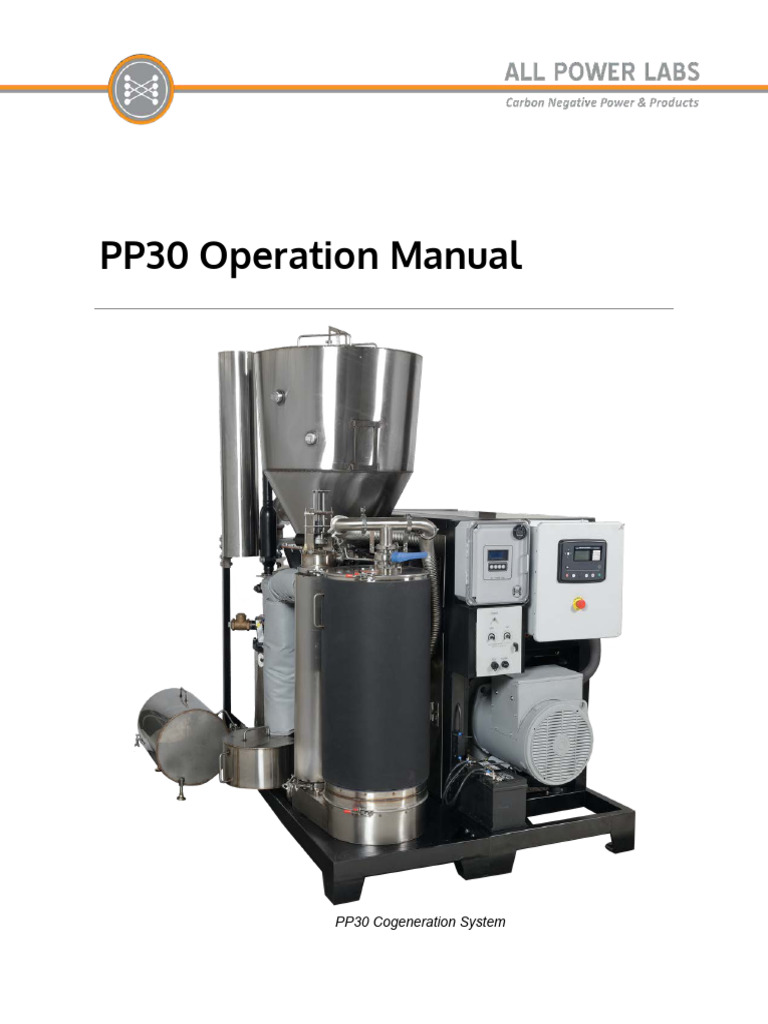 PP30 Operation Manual FILE-004209 | PDF | Leak | Gasification