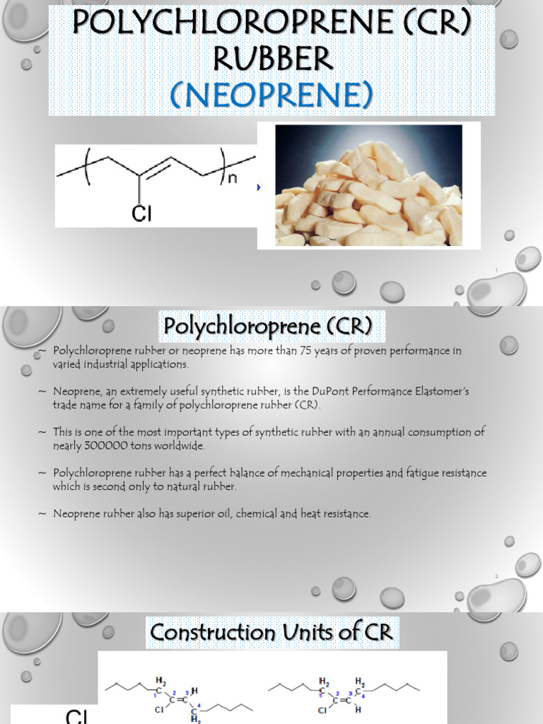 Chloropene Rubber-CR | PDF | Natural Rubber | Cross Link
