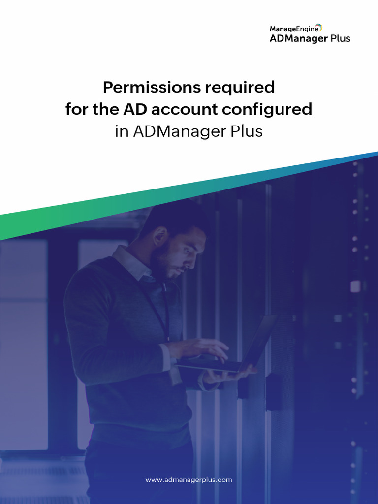Permissions Required For The Ad Account Configured in Admanager Plus | Download Free PDF ...
