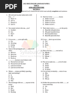 Lexis and Structure Practice Questions | PDF | Teachers | Behavior ...