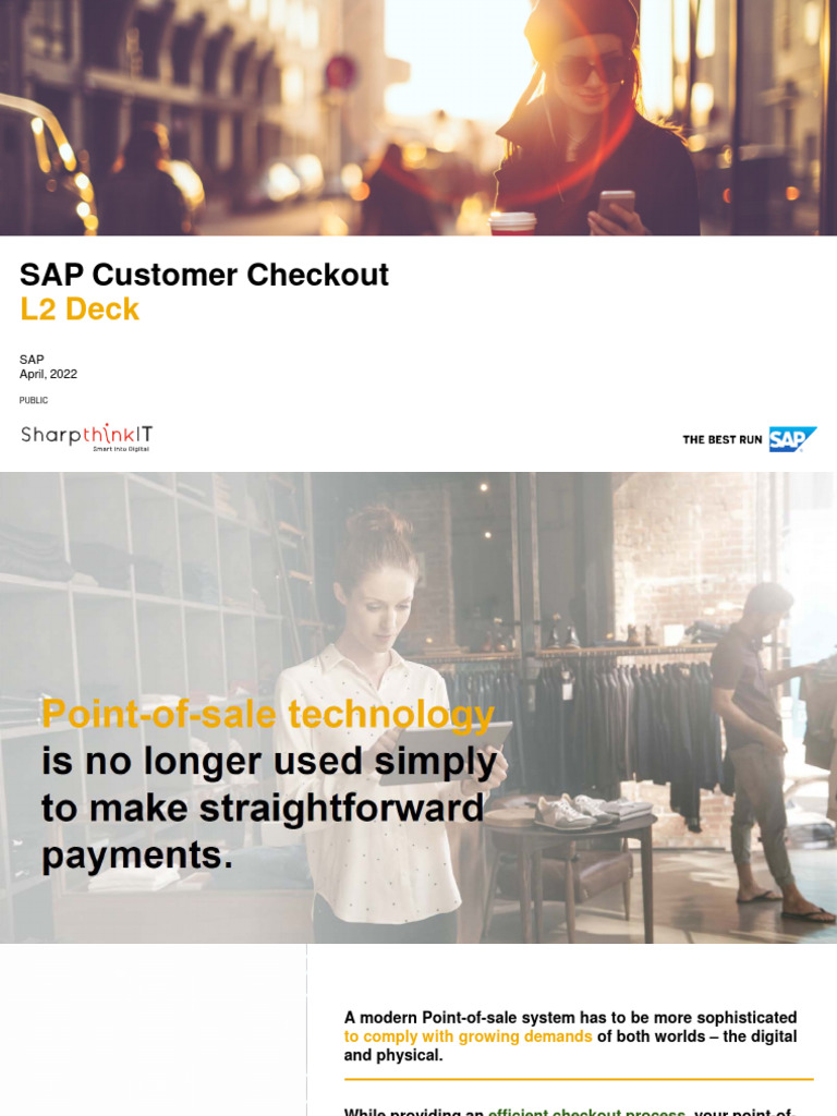 SAP Customer Checkout | Download Free PDF | Point Of Sale | Receipt