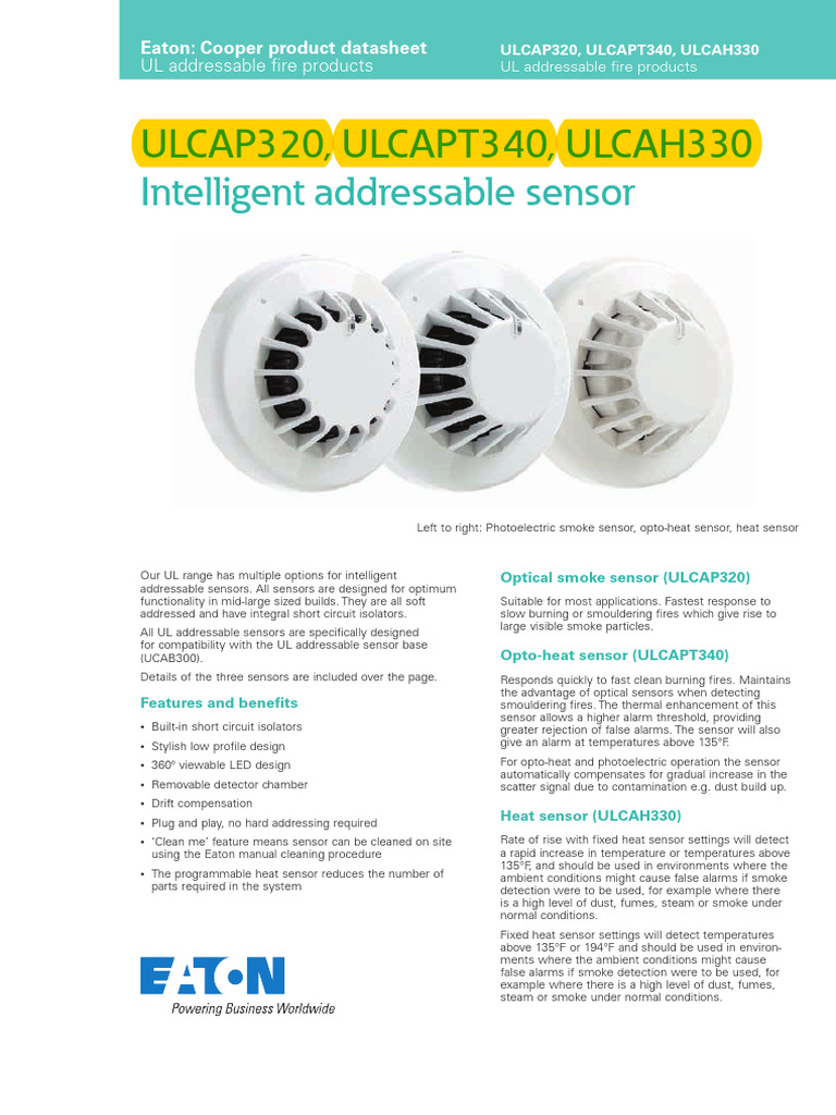 Smoke, Heat, Multi Detector and Base - Datasheet (Copper) | PDF ...