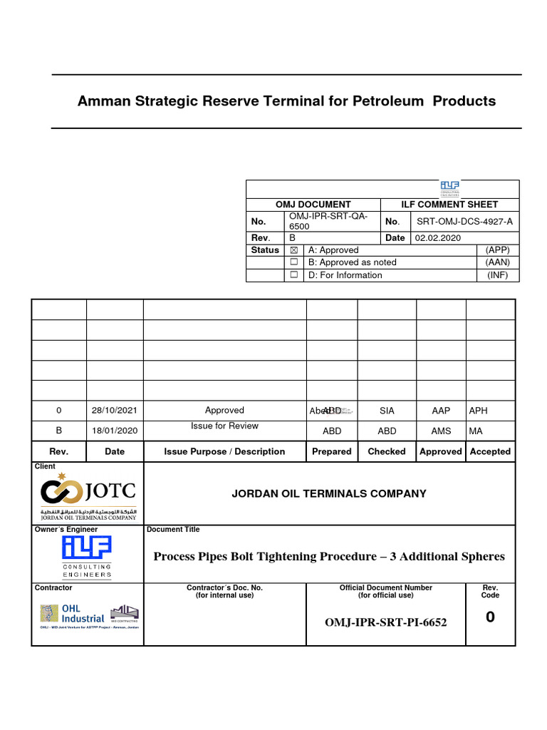 Bolt Tightening Procedure Guide | PDF | Mechanical Engineering ...