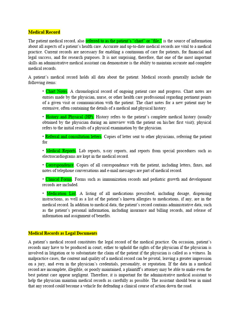 Medical Record Script | PDF | Medical Record | Computer File Medical Record Script | PDF | Medical Record | Computer File