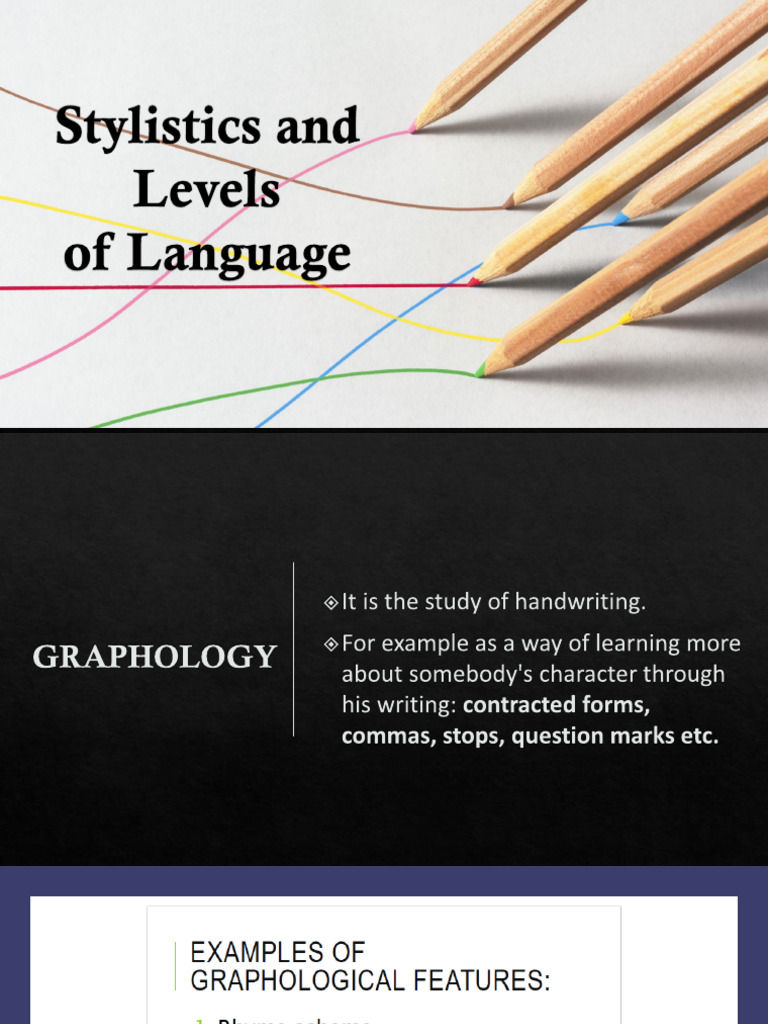 Levels of Stylistic Analysis | PDF