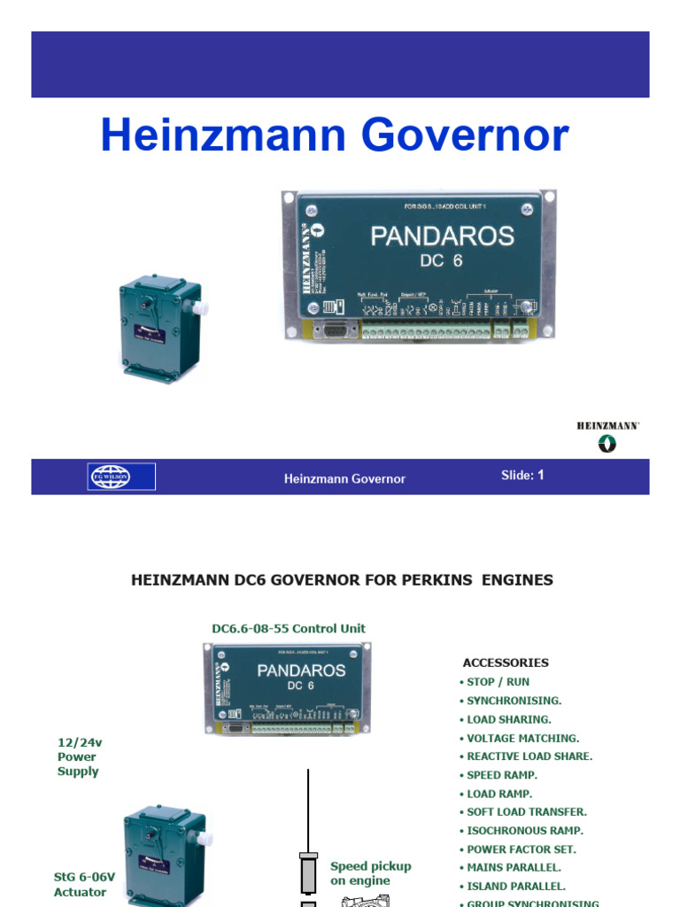 Heinzmann DC6 Governor Overview | PDF | Actuator | Machines