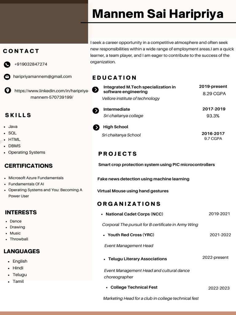 Haripriya Mannem Resume | PDF | Computing | Software