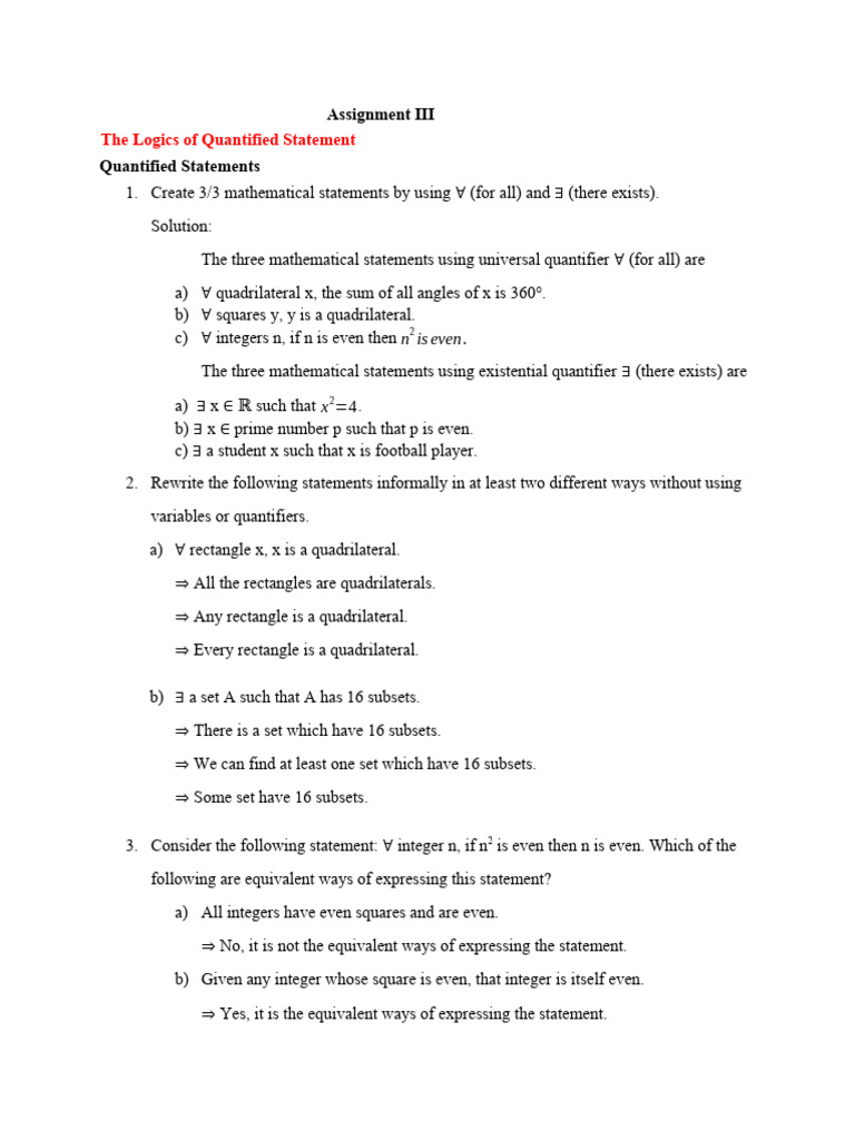 Assignment III Discrete | PDF | Rectangle | Mathematical Objects