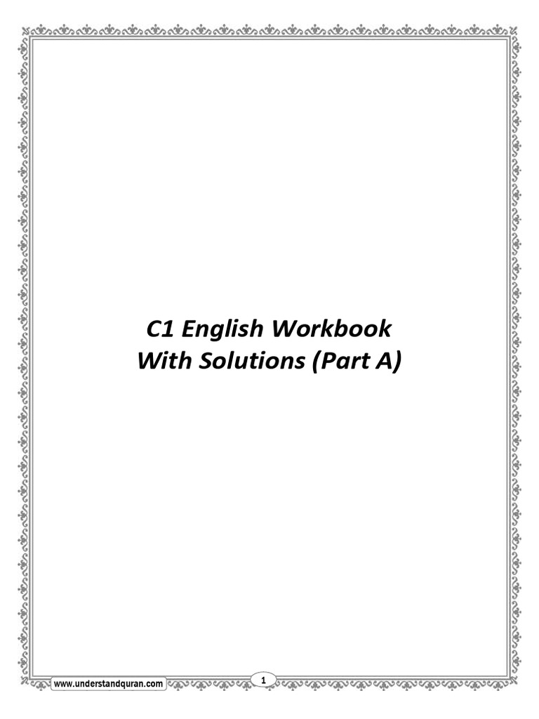 C1 WB Solutions | PDF | Muhammad | Allah