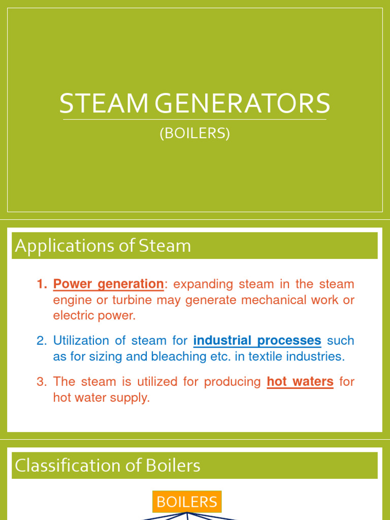 4 - Steam Generators | PDF | Boiler | Steam