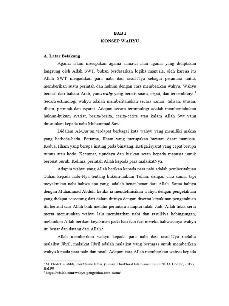 Konsep Wahyu | PDF
