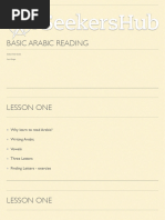 Arabic Root Words Explained | PDF | Languages Of Israel | Lexicology
