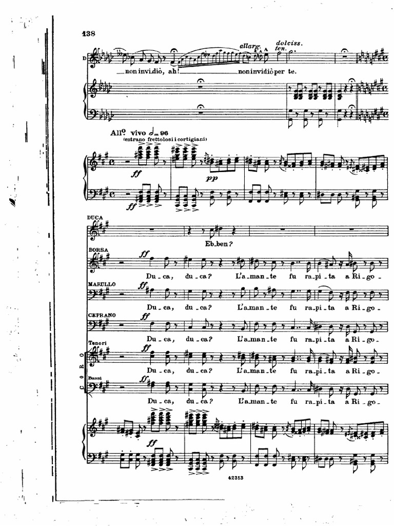 Rigoletto Act 2 - Verdi | PDF