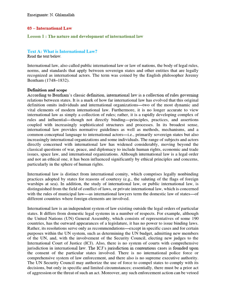 International Law | Download Free PDF | International Law | Treaty