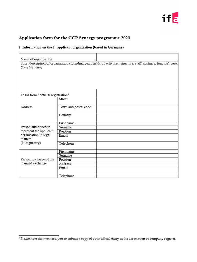 CCP Synergy Application Form 2023 | PDF