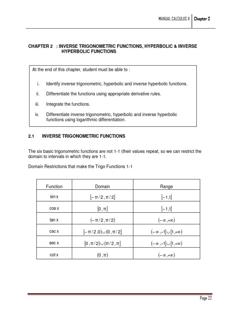 Chapter 2 | Download Free PDF | Trigonometric Functions | Function (Mathematics)