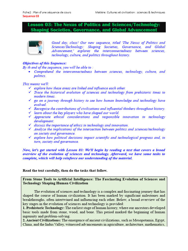 Lesson 03 The Nexus of Politics and Sciences | Download Free PDF ...
