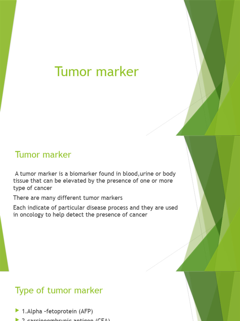 Tumor Markers | PDF | Biomarker | Causes Of Death