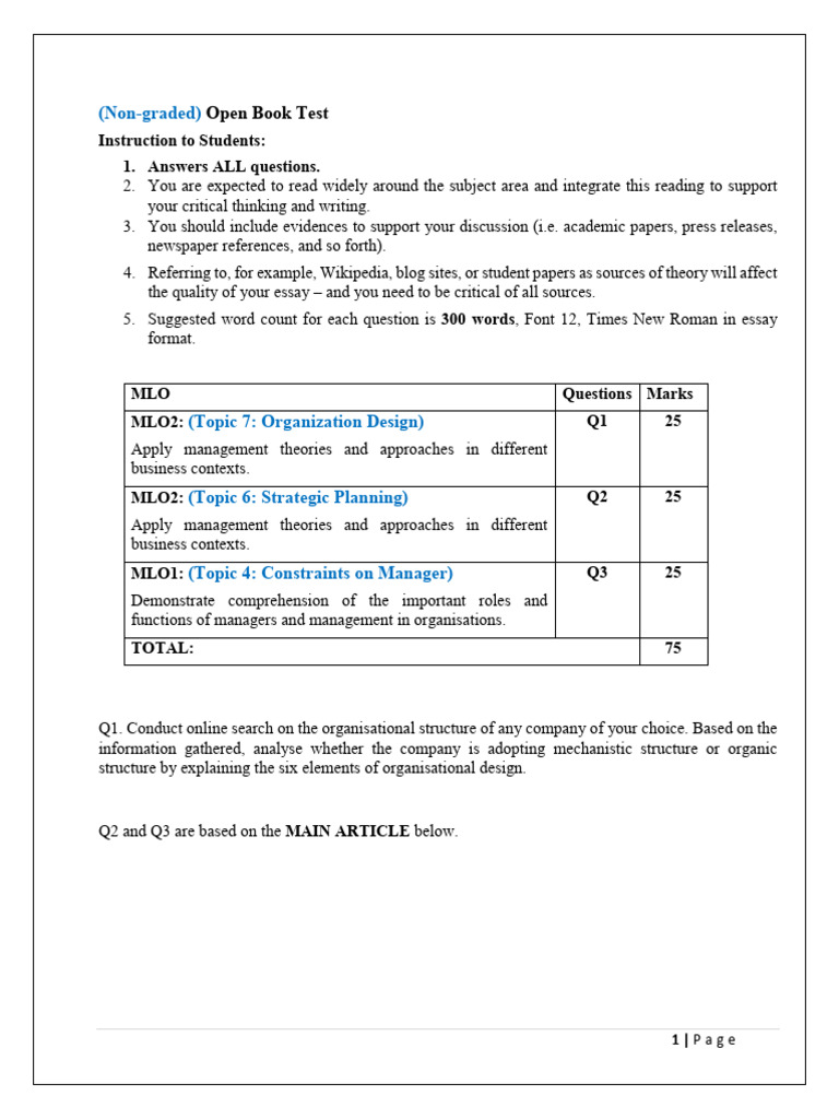 TUTORIAL 6-Open Book | PDF | Sustainability | Supply Chain