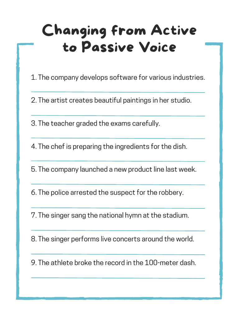 Passive Voice Practice | PDF | Foreign Language Studies