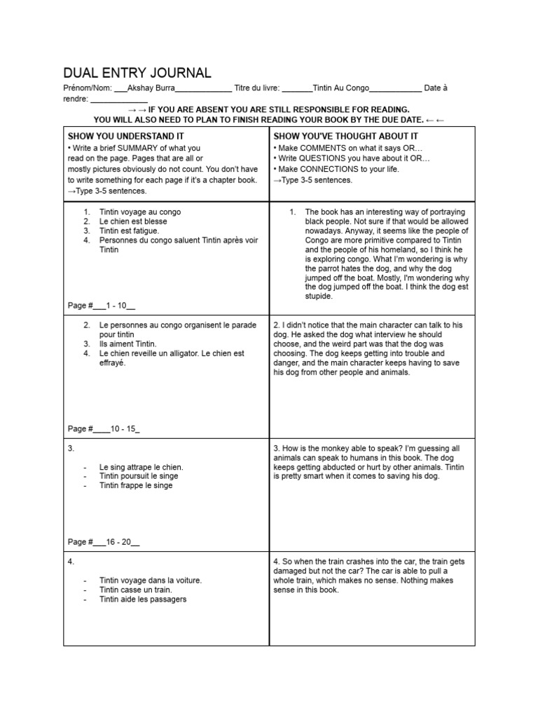 Dual Entry Journal | PDF