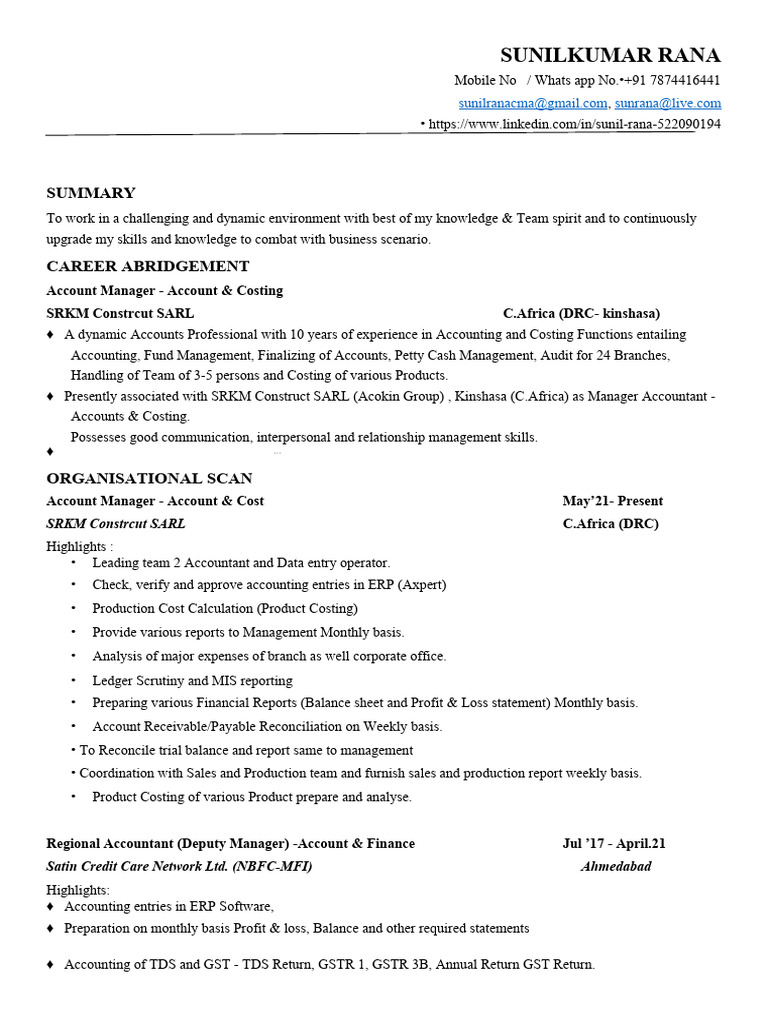 Acokin Group: Accounting Expertise in DRC | PDF | Accounting | Banks