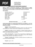 Brgy. Resolution Sample | PDF