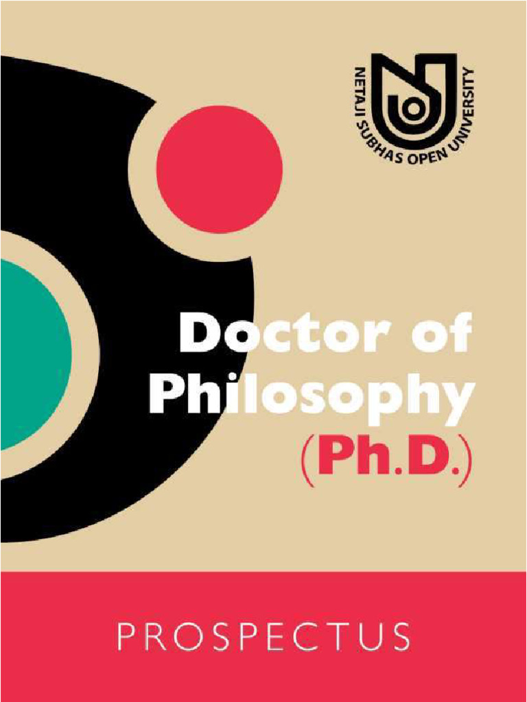 Prospectus PHD January 2022 | Download Free PDF | Thesis | Doctor Of ...