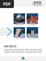 HVAC Duct Material Overview | PDF | Duct (Flow) | Metals